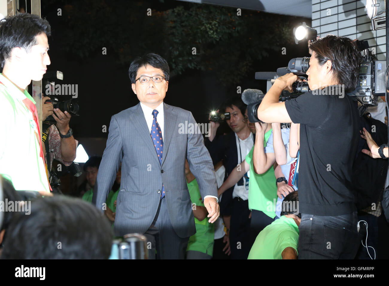 Former Internal Affairs and Communications Minister Hiroya Masuda ...