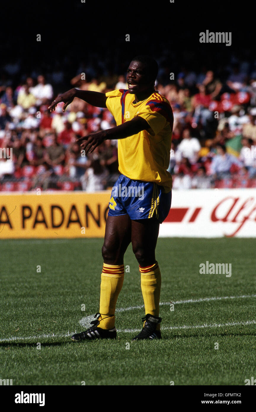 Naples, Italy. 23rd June, 1990. Luis Carlos Perea (COL) Football/Soccer ...