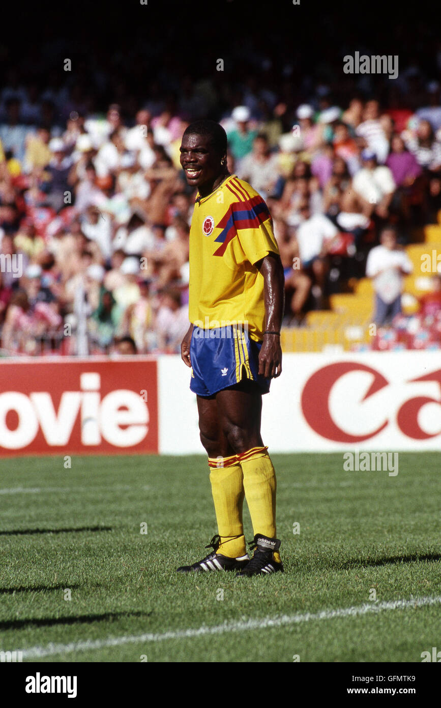 Naples, Italy. 23rd June, 1990. Luis Carlos Perea (COL) Football/Soccer ...