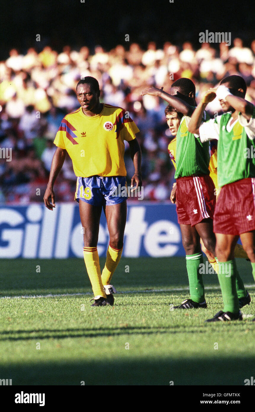 Naples, Italy. 23rd June, 1990. Freddy Rincon (COL) Football/Soccer ...