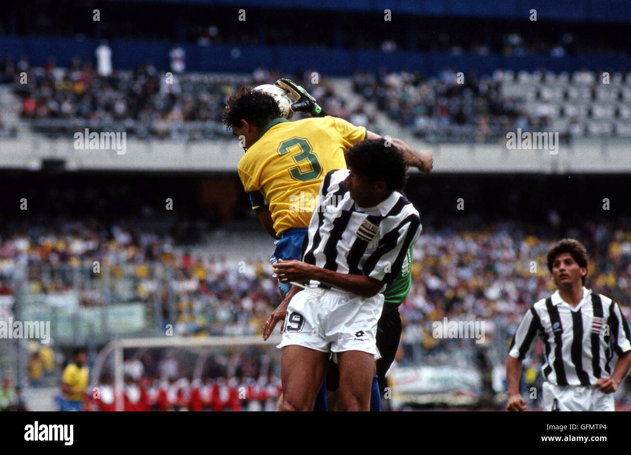(L-R) Ricardo Gomes (BRA), Hector Marchena, Ronald Gonzalez Brenes (CRC ...
