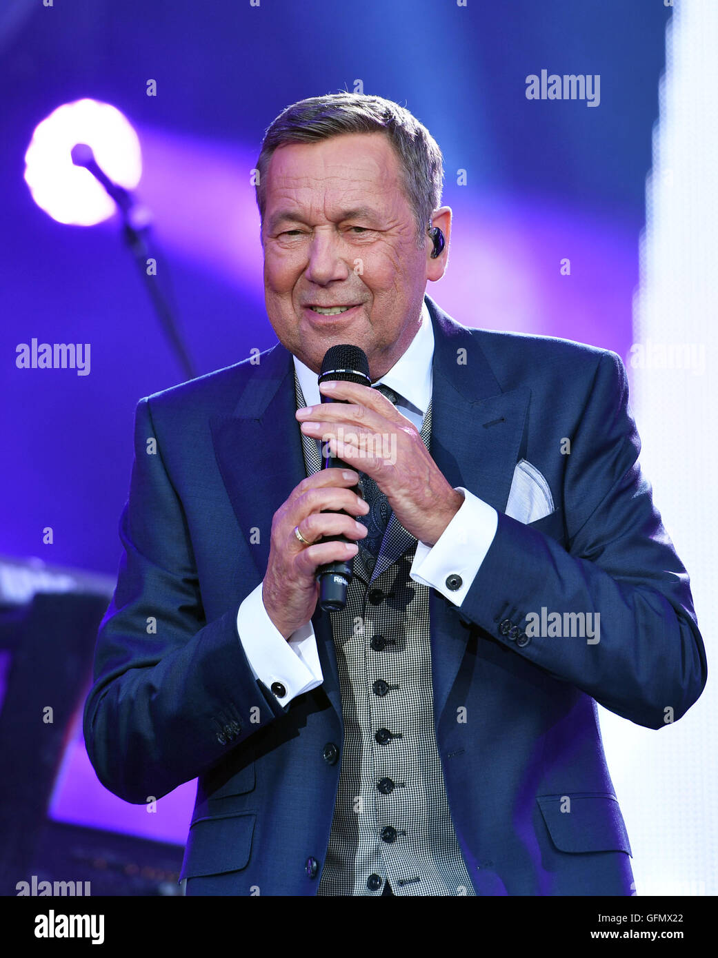 Dresden, Germany. 28th July, 2016. Singer Roland Kaiser performing ...