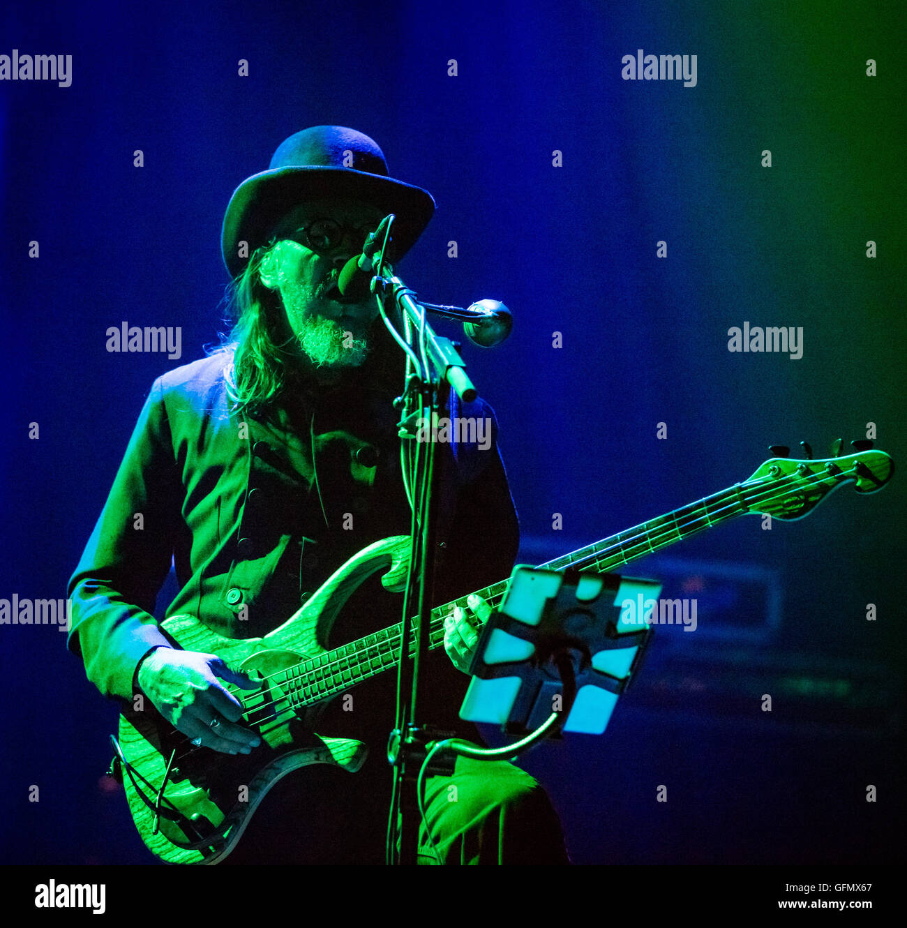 Las Vegas, Nevada, USA. 31st July, 2016. Les Claypool pictured as he ...