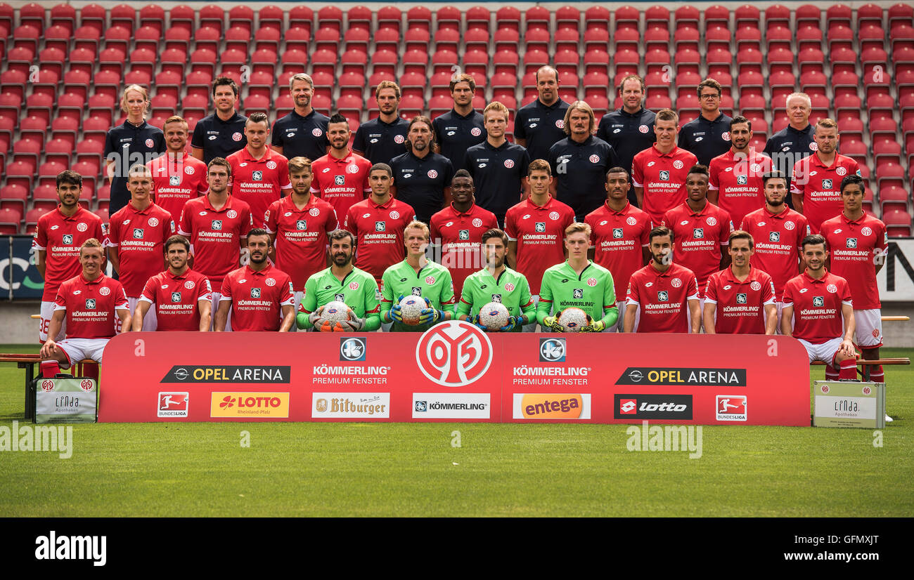 German Bundesliga - Season 2016/17 - Photocall FSV Mainz 05 on 25 July ...
