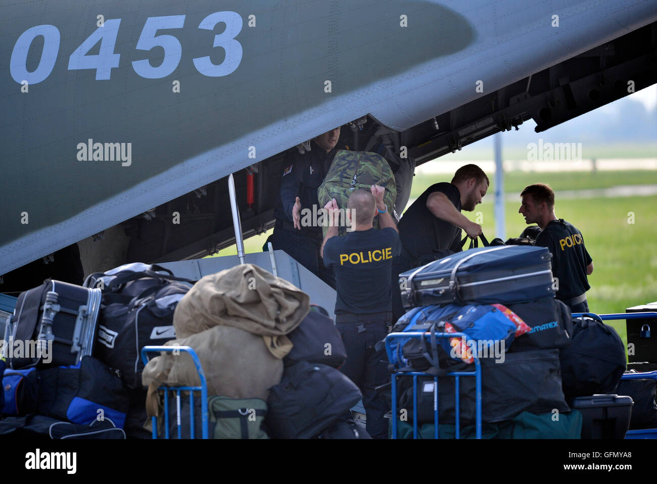 Prague, Czech Republic. 01st Aug, 2016. Forty Czech police officers ...