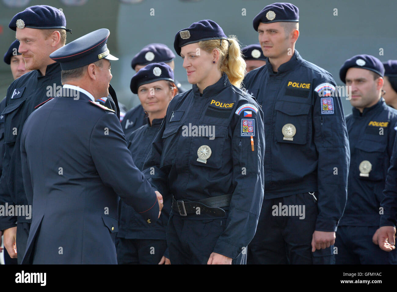 Prague, Czech Republic. 01st Aug, 2016. Forty Czech police officers ...