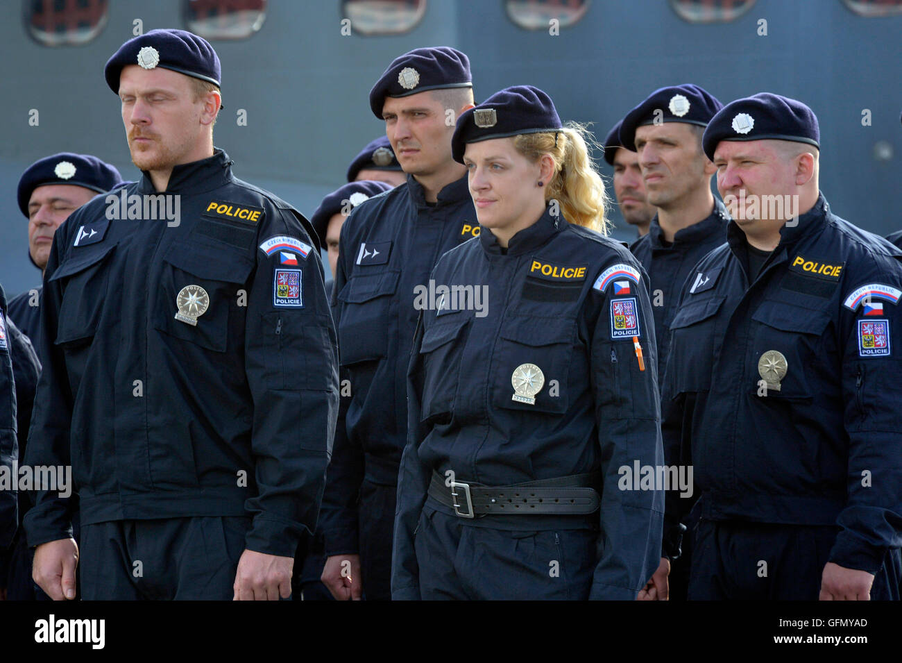 Prague, Czech Republic. 01st Aug, 2016. Forty Czech police officers ...