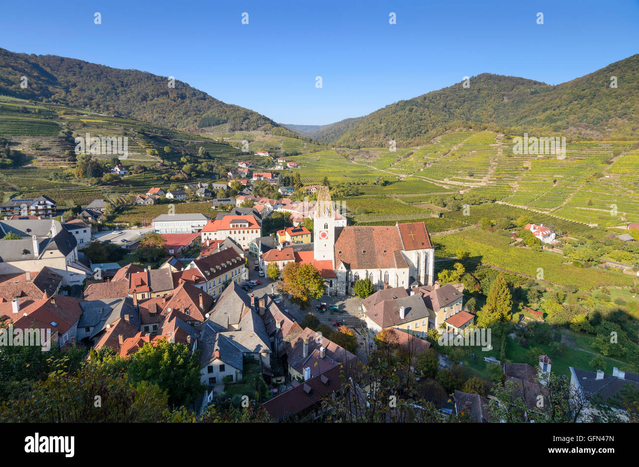 Spitz an der Donau: View from 1000 - buckets mountain on Spitz ...