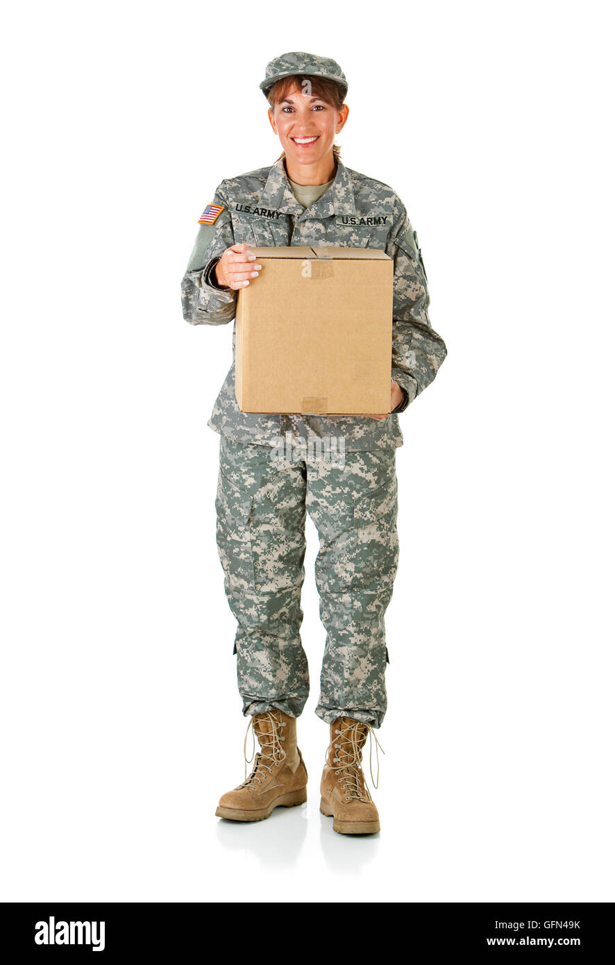 Series with a female as a solidier in an United States Army uniform ...