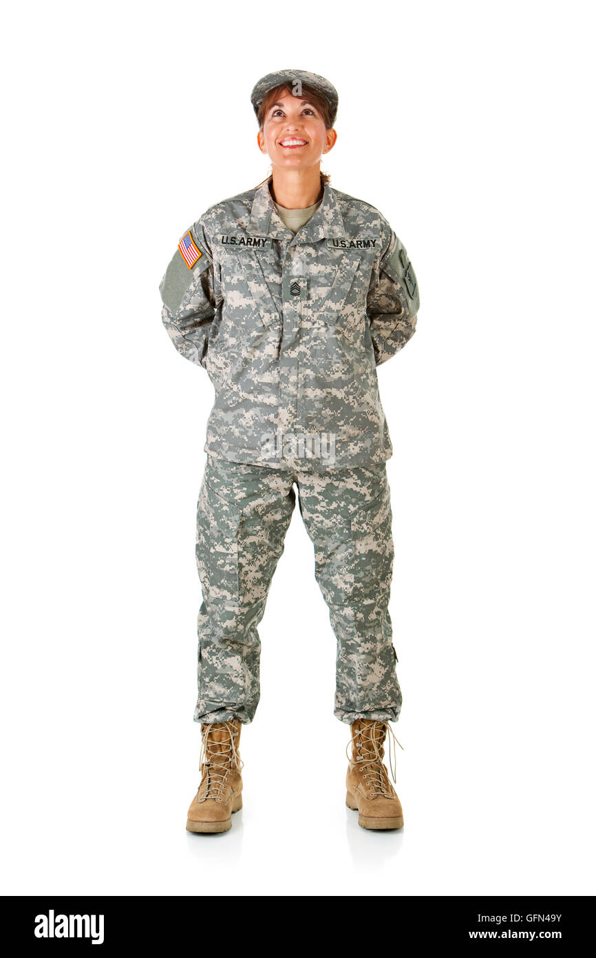 Female army uniform Cut Out Stock Images & Pictures - Alamy