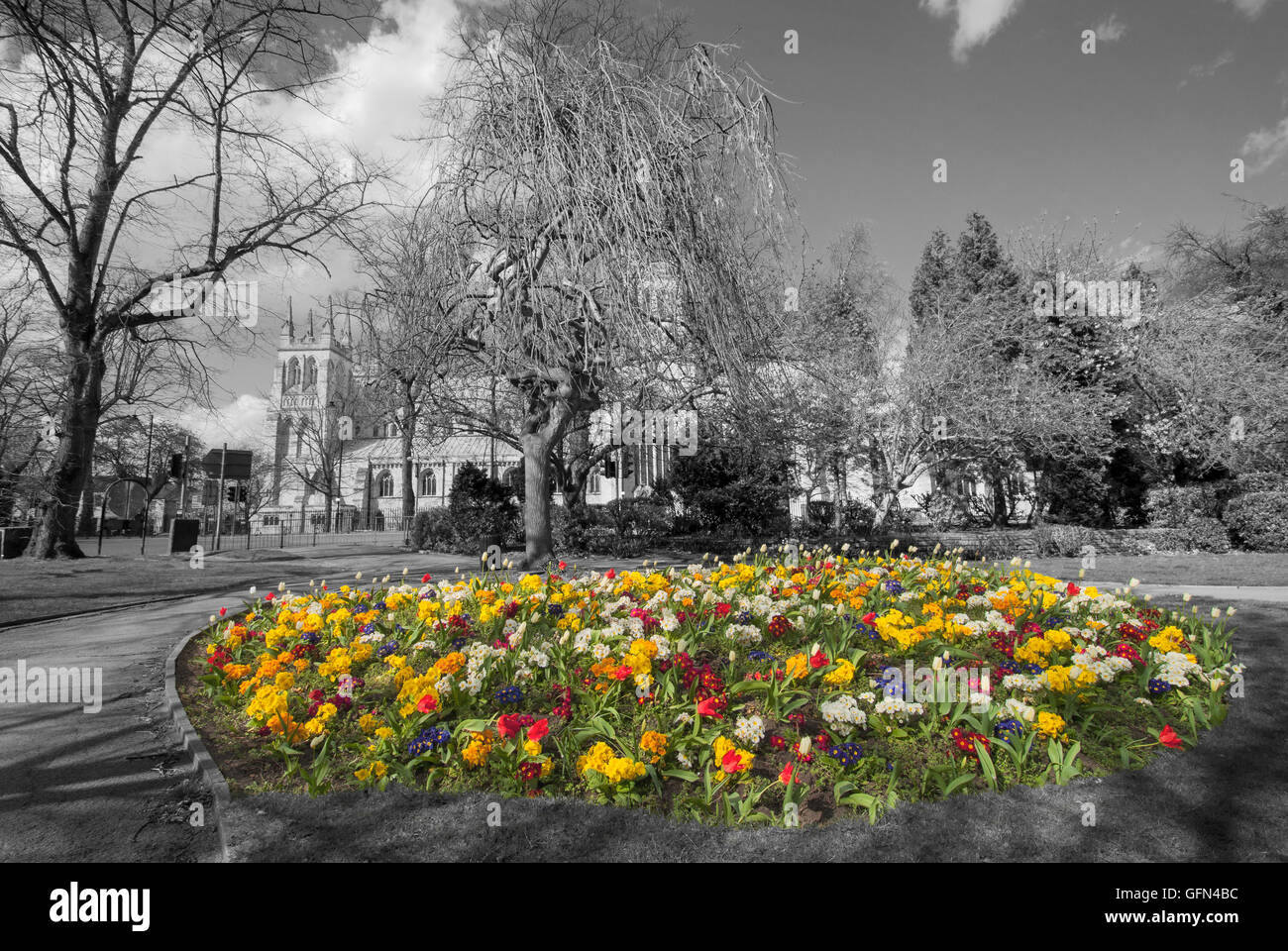 Selby Park and Abbey, North Yorkshire, England, UK Stock Photo - Alamy