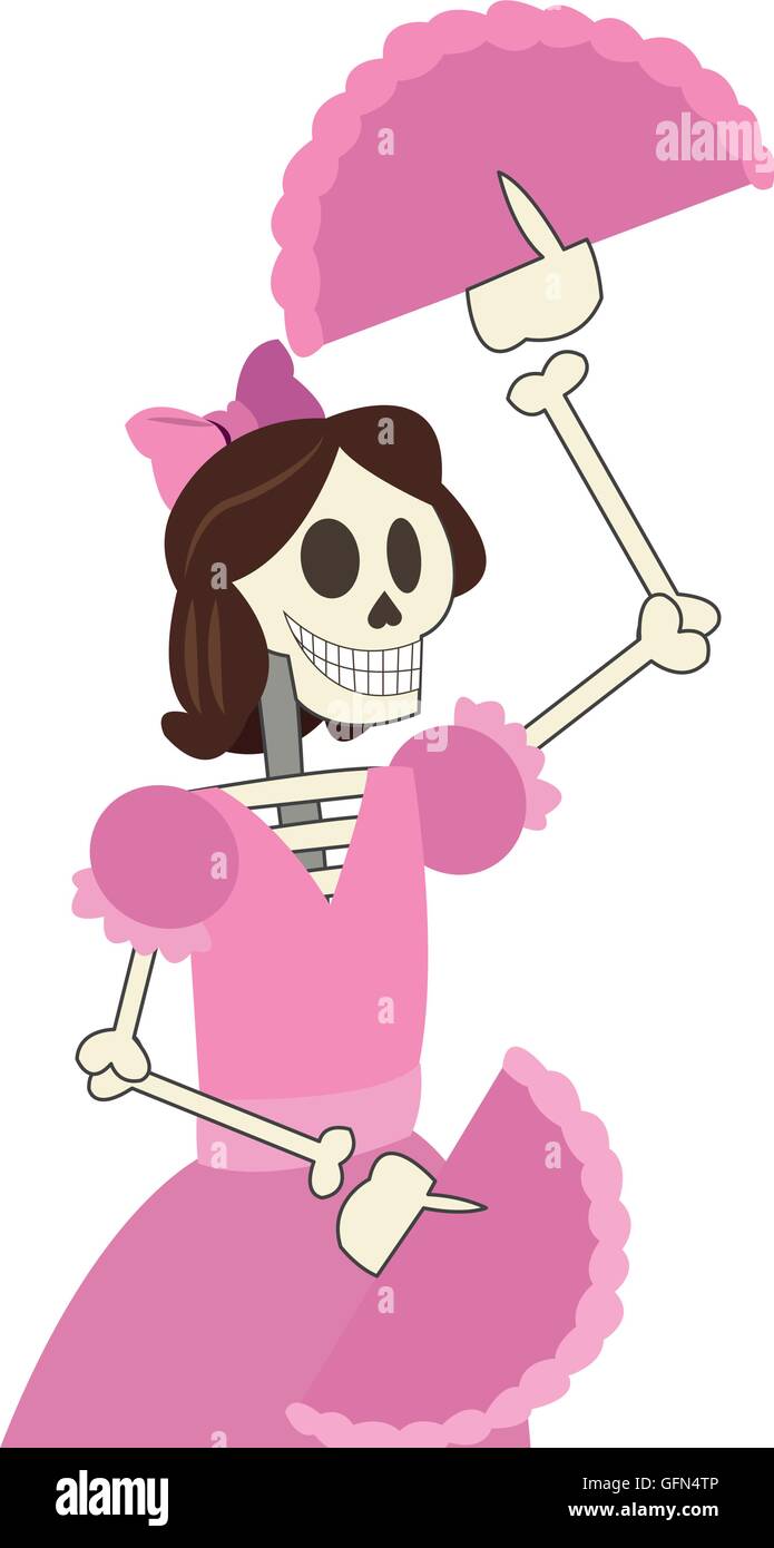 skeleton woman dancing icon Stock Vector Image & Art - Alamy