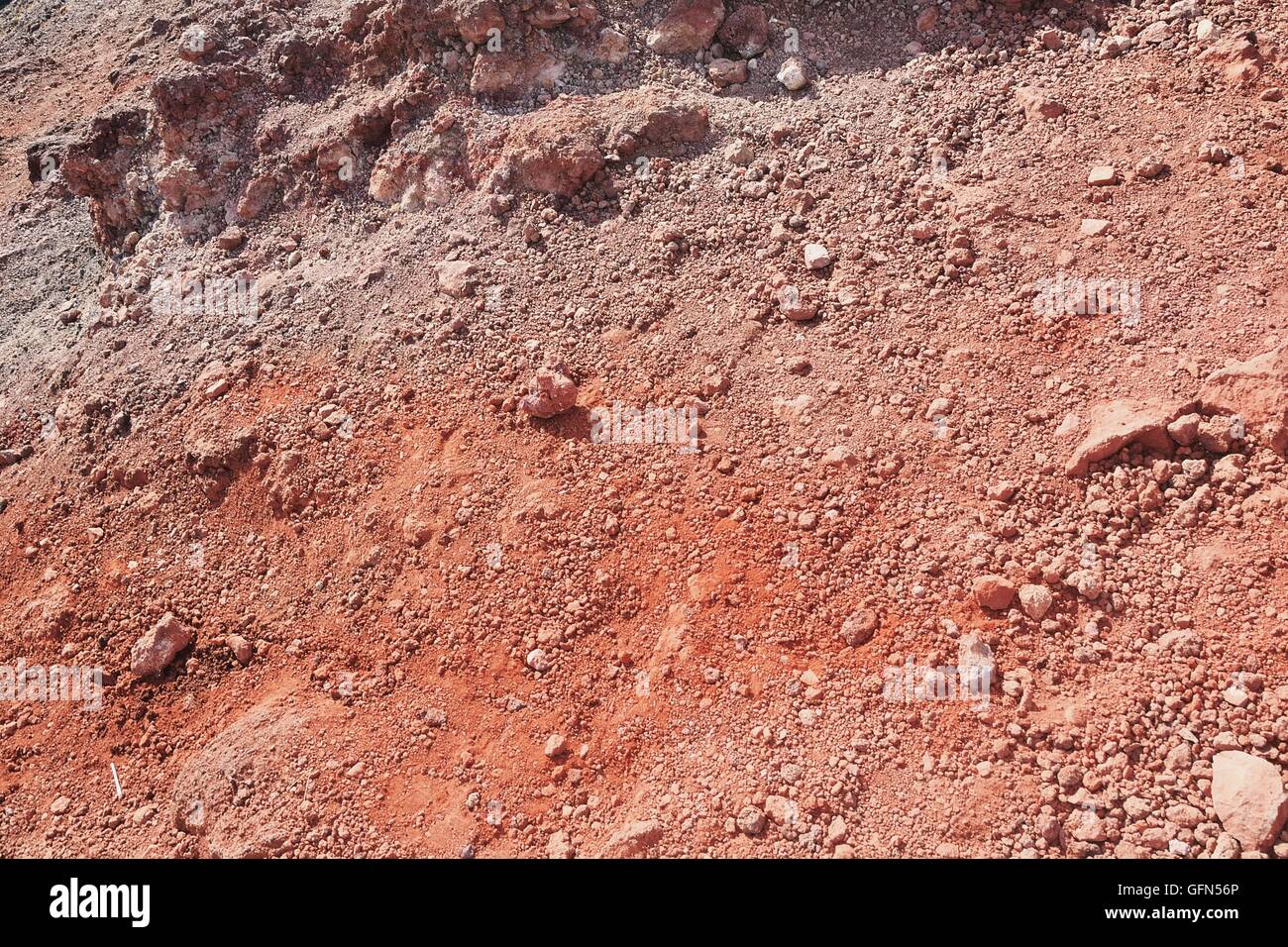 Natural background of natural red color ground Stock Photo - Alamy