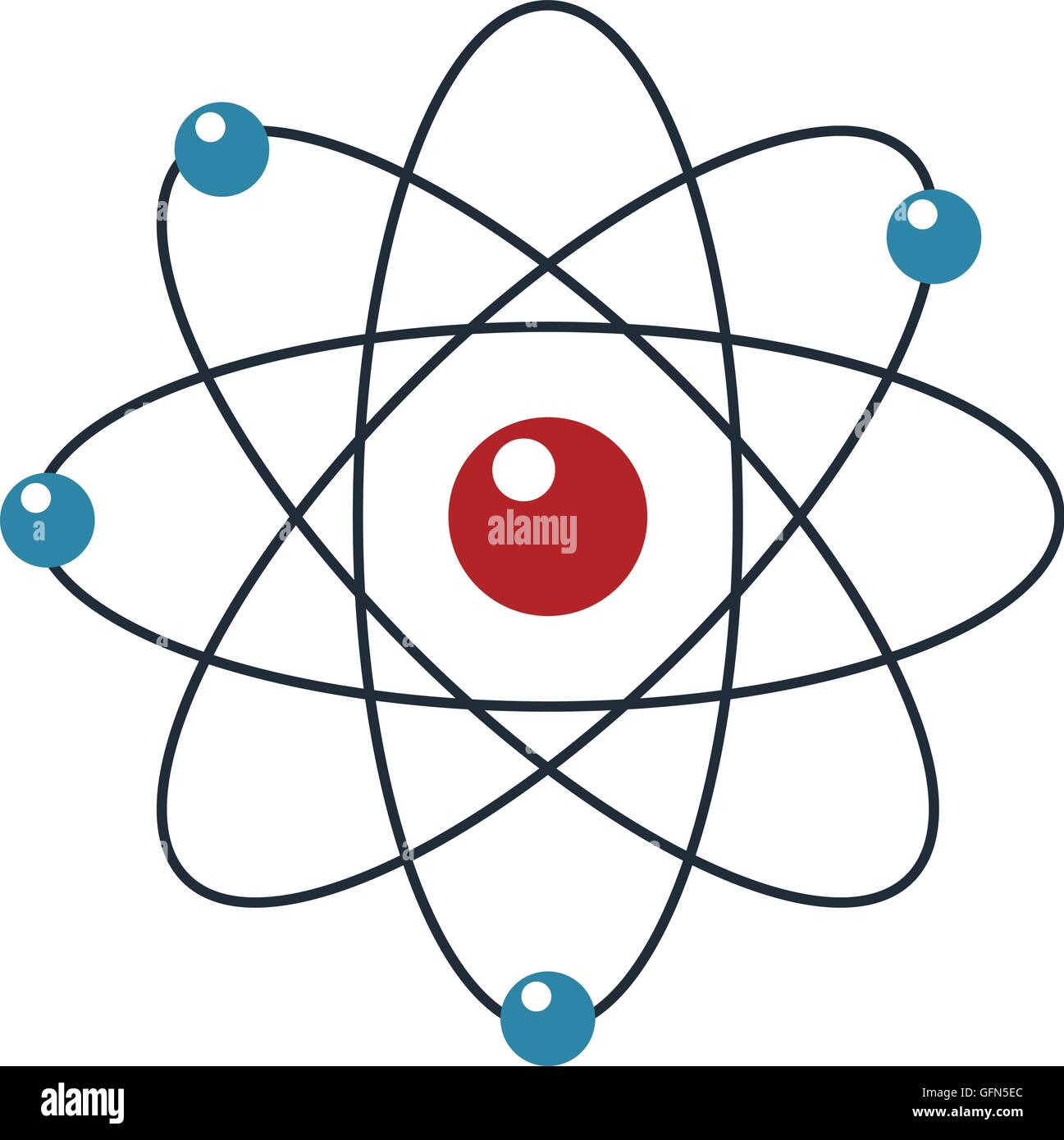 cartoon atom icon Stock Vector Image & Art - Alamy