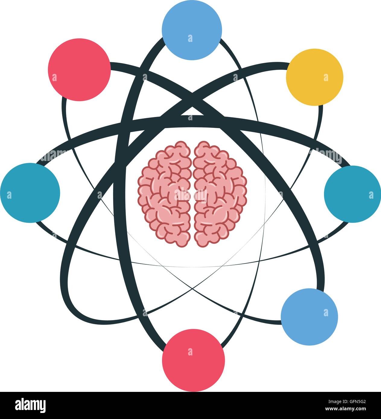 cartoon atom icon Stock Vector Image & Art - Alamy