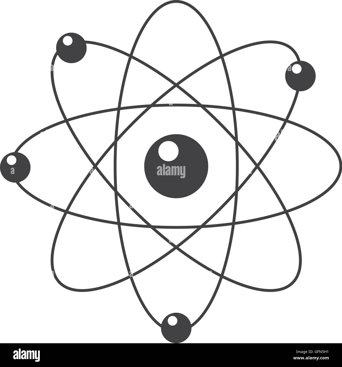 cartoon atom icon Stock Vector Image & Art - Alamy