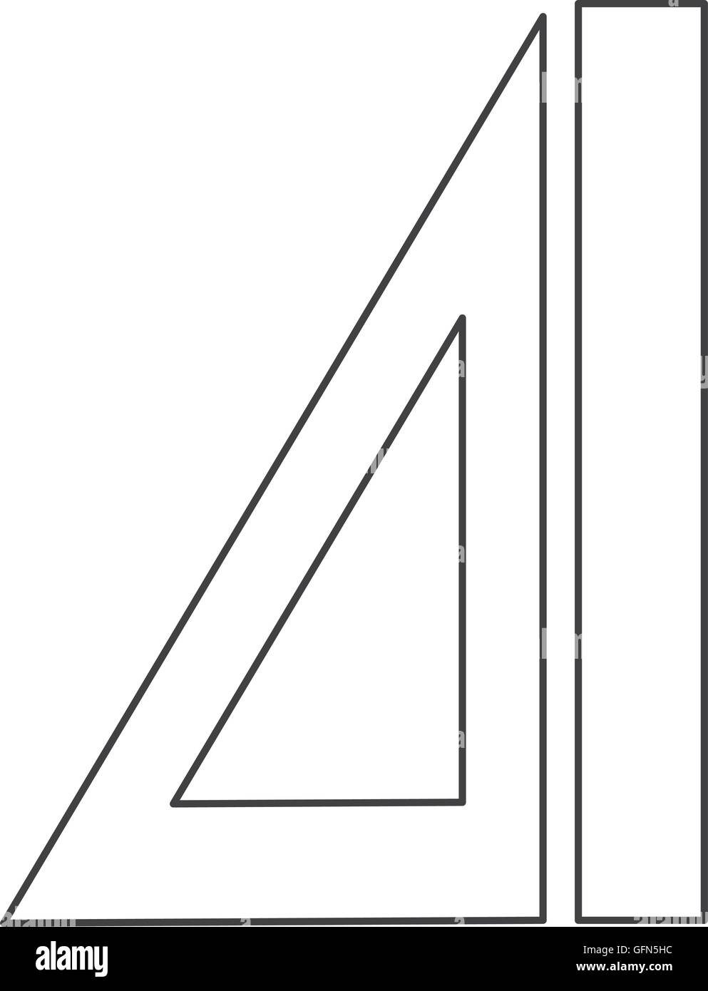 ruler and set square icon Stock Vector Image & Art - Alamy