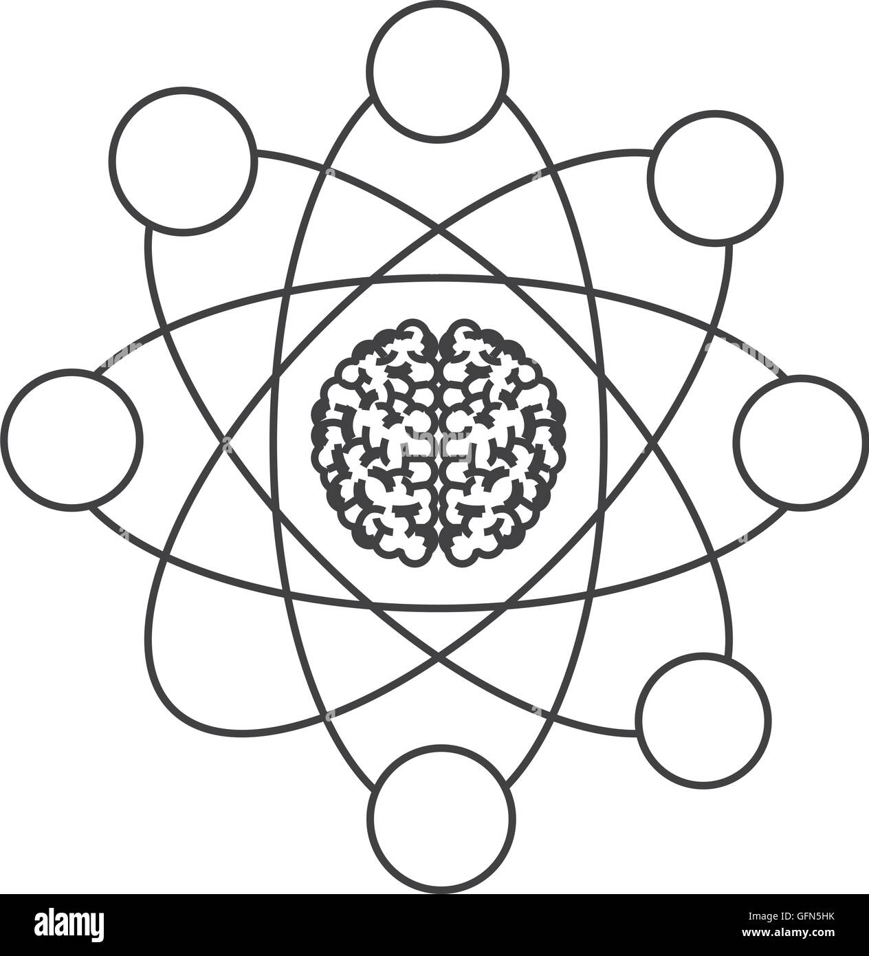 cartoon atom icon Stock Vector Image & Art - Alamy