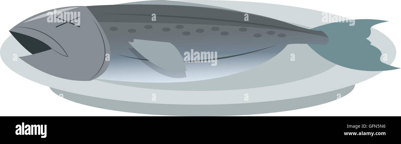 fish on plate icon Stock Vector Image & Art - Alamy