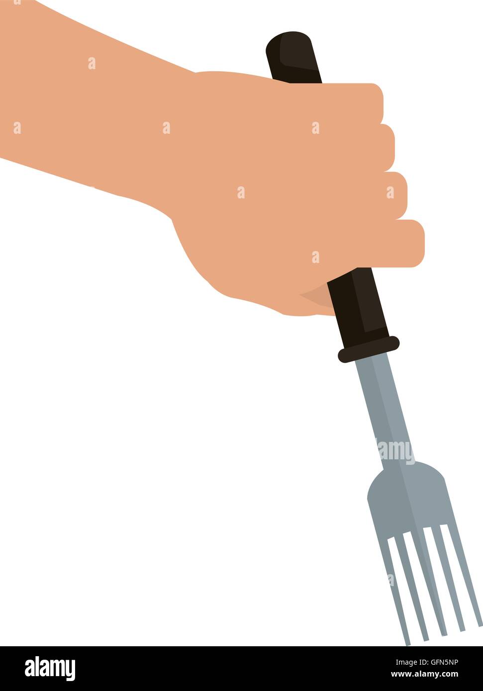 hand holding fork icon Stock Vector Image & Art - Alamy