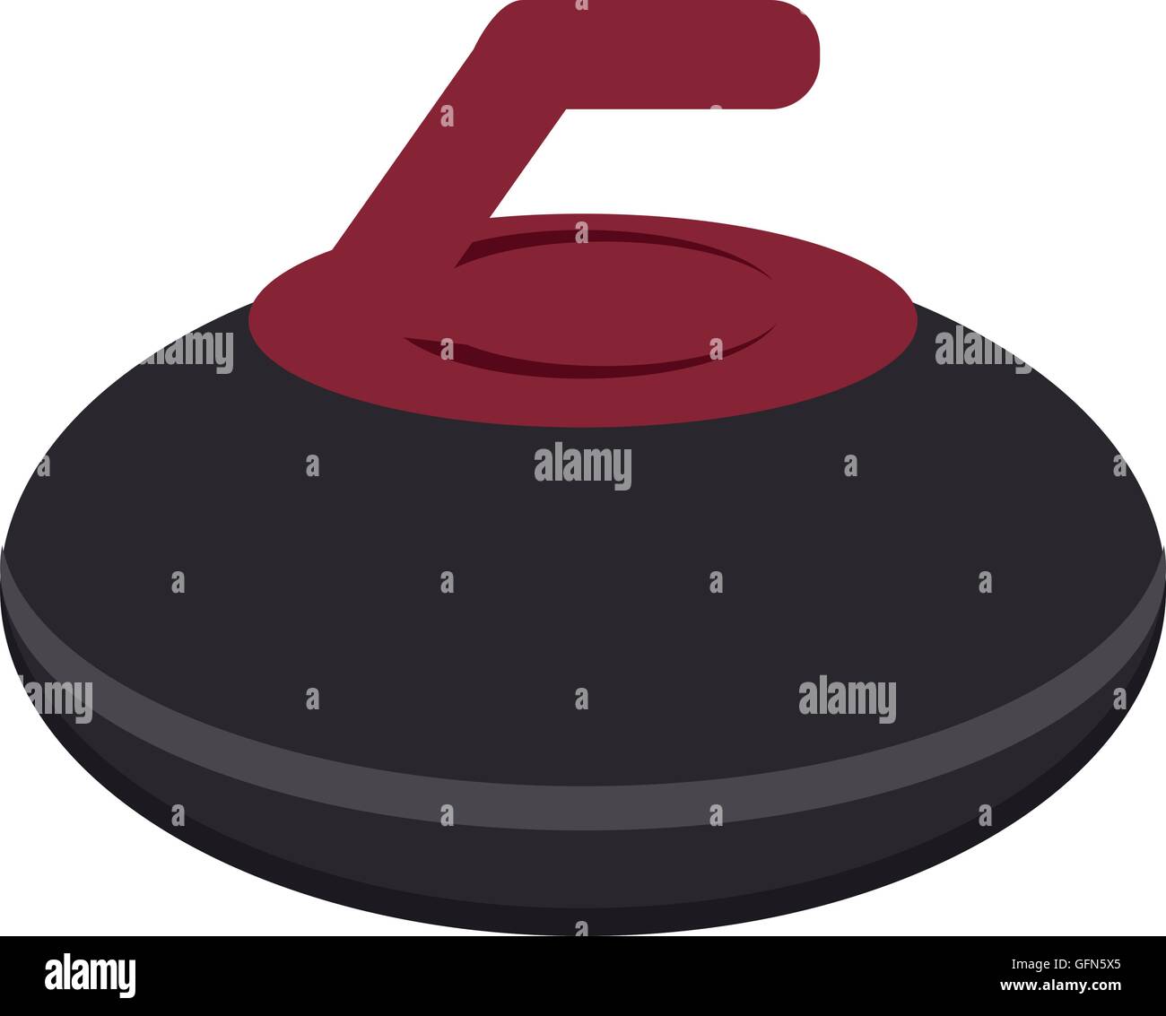 curling stone icon Stock Vector Image & Art - Alamy