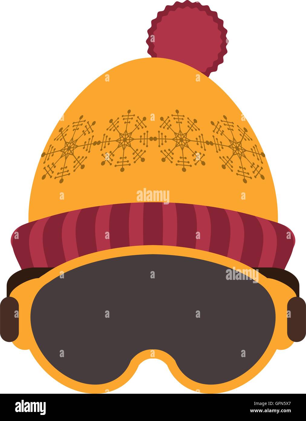 ski mask and hat icon Stock Vector Image & Art - Alamy