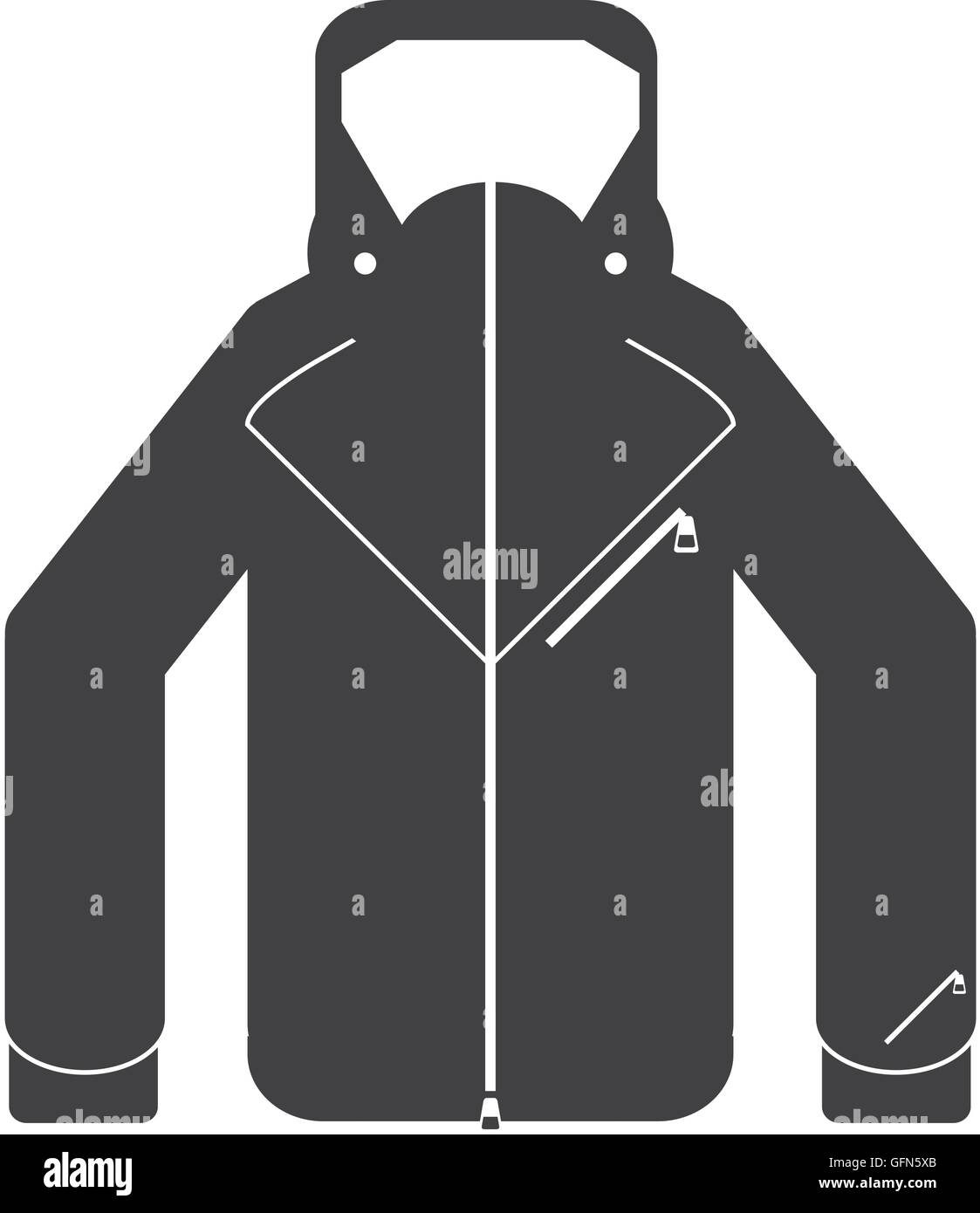 winter jacket icon Stock Vector Image & Art - Alamy