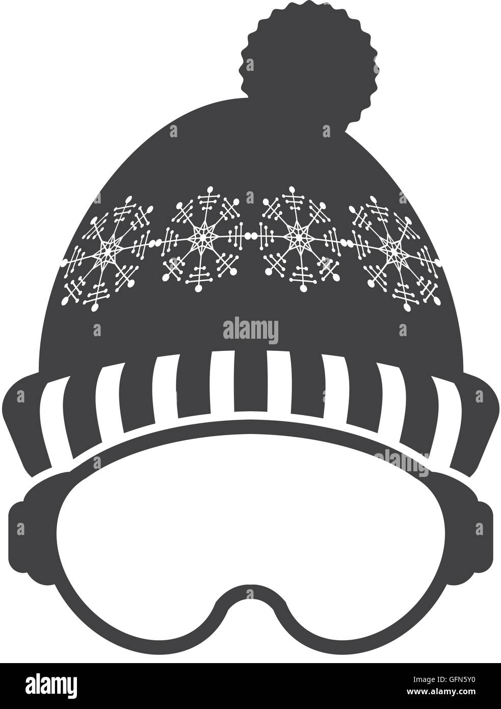 ski mask and hat icon Stock Vector Image & Art - Alamy