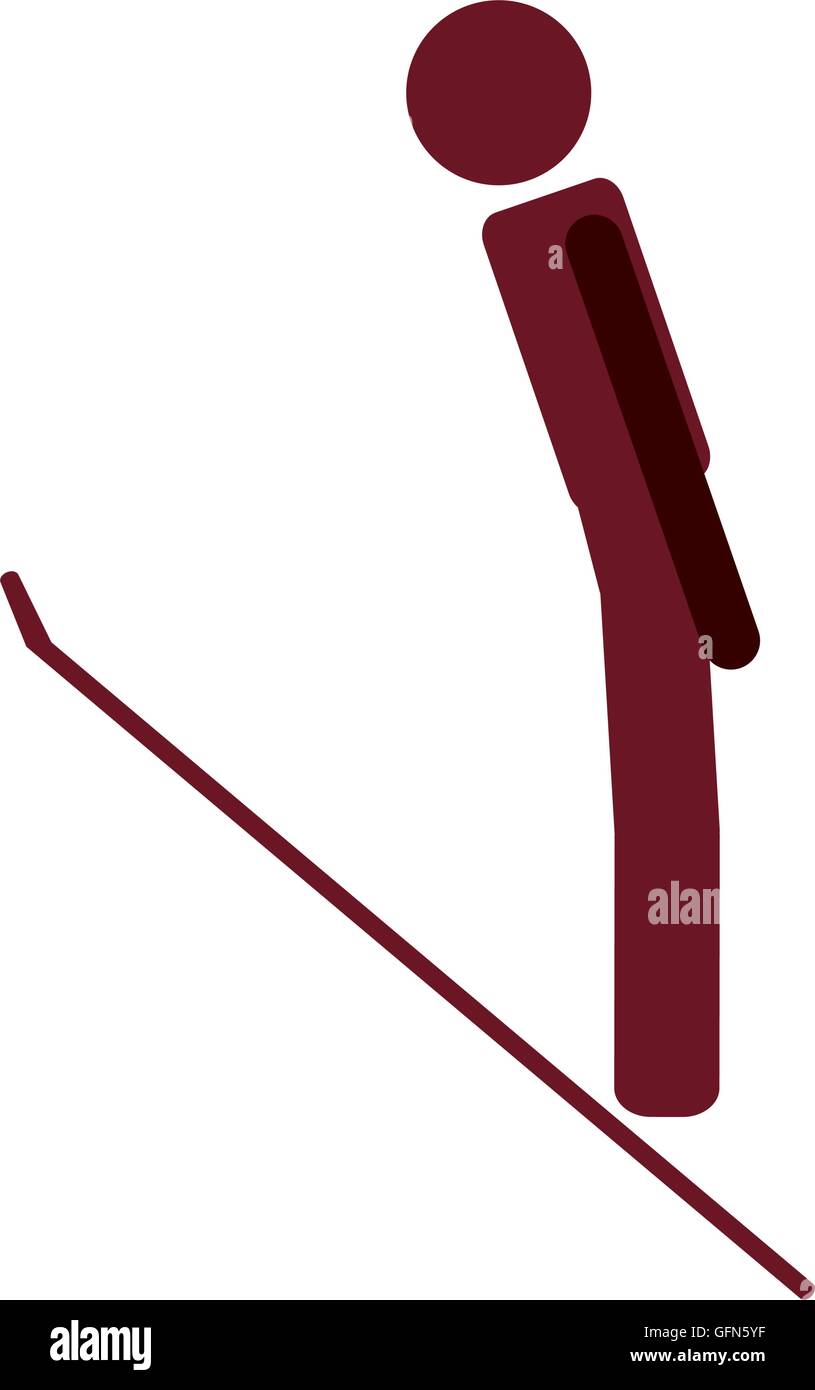 ski jumping icon Stock Vector Image & Art - Alamy