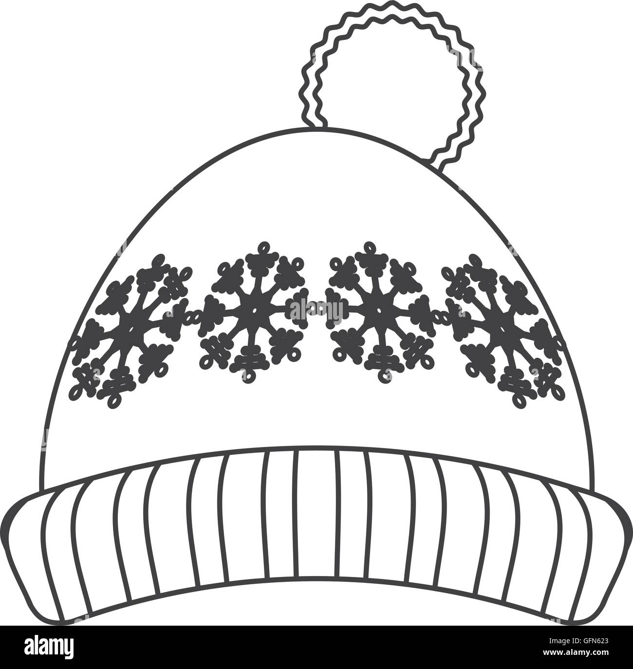 Knit Cap Drawing