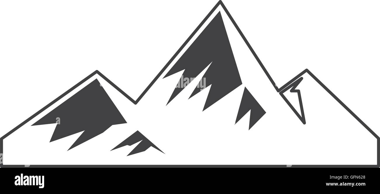 snowy mountains icon Stock Vector Image & Art - Alamy