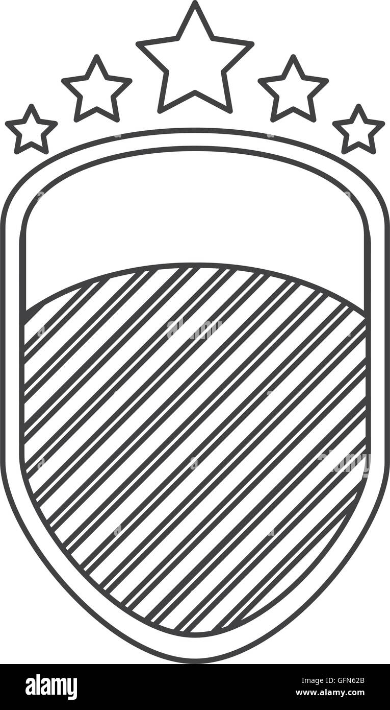 shield emblem with stars icon Stock Vector Image & Art - Alamy