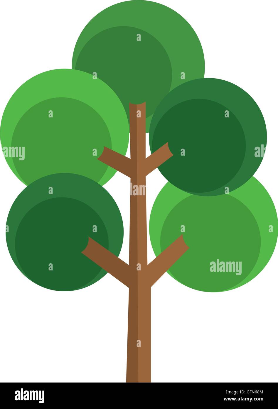 single tree icon Stock Vector Image & Art - Alamy