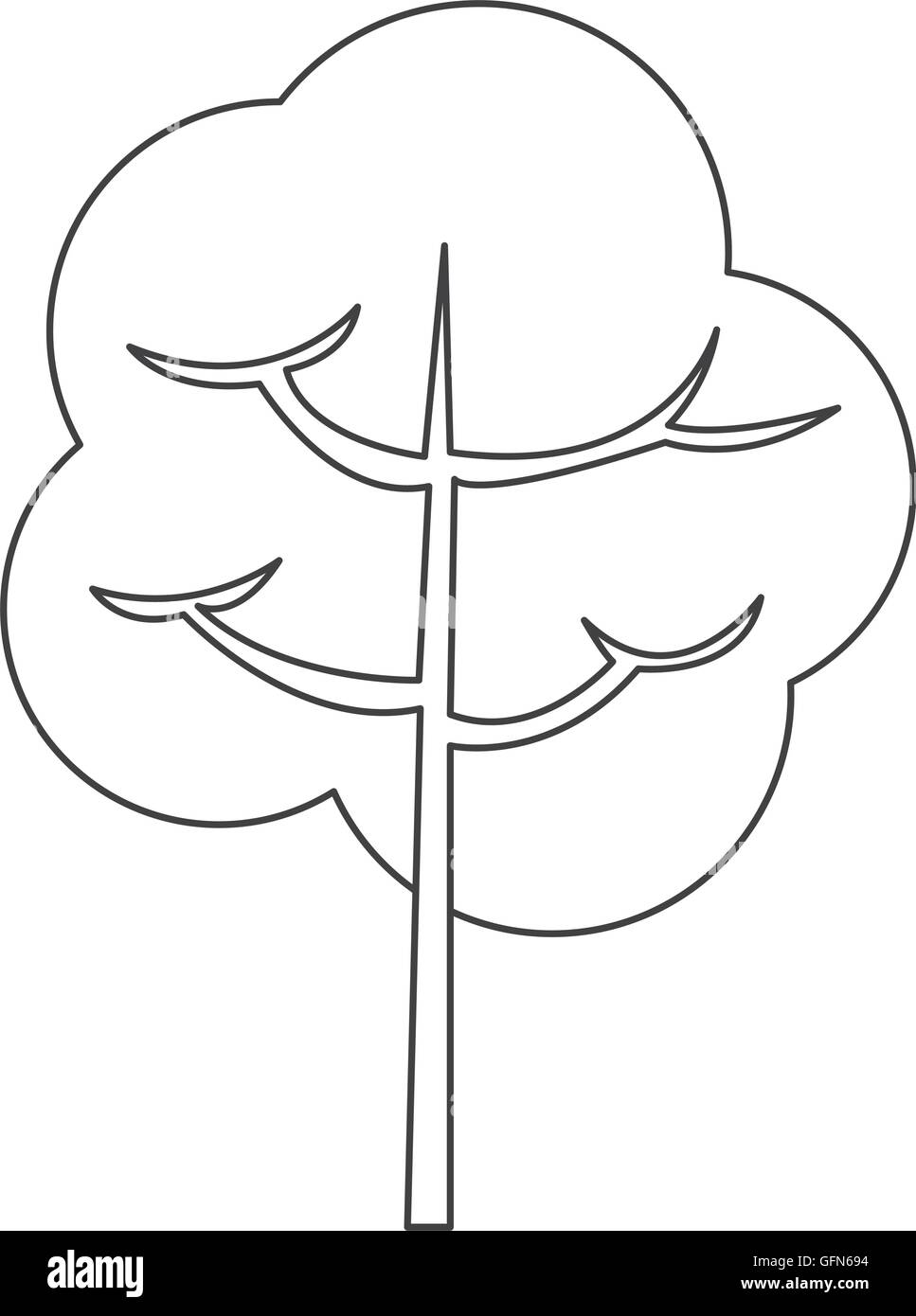 single tree icon Stock Vector Image & Art - Alamy