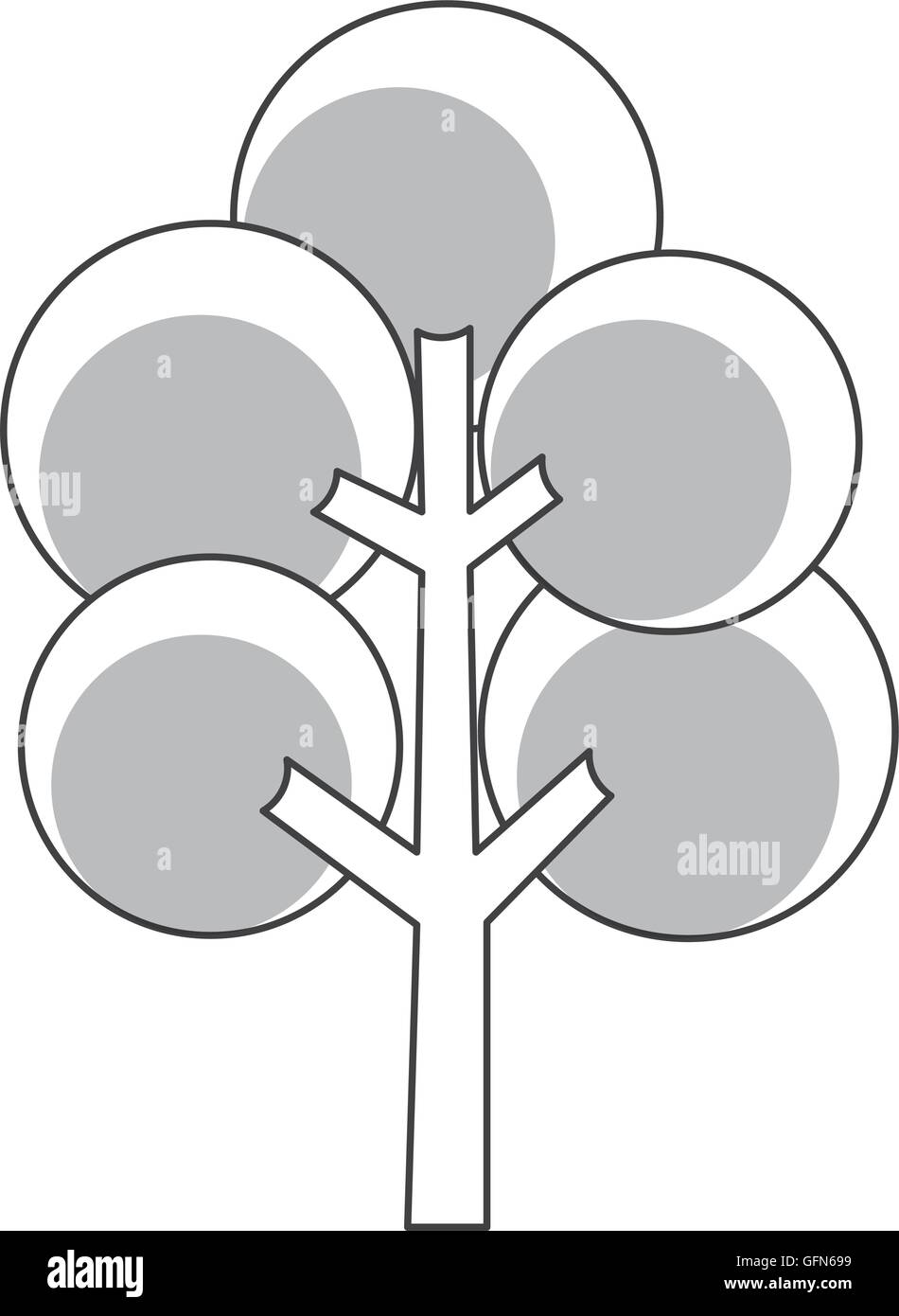 single tree icon Stock Vector Image & Art - Alamy