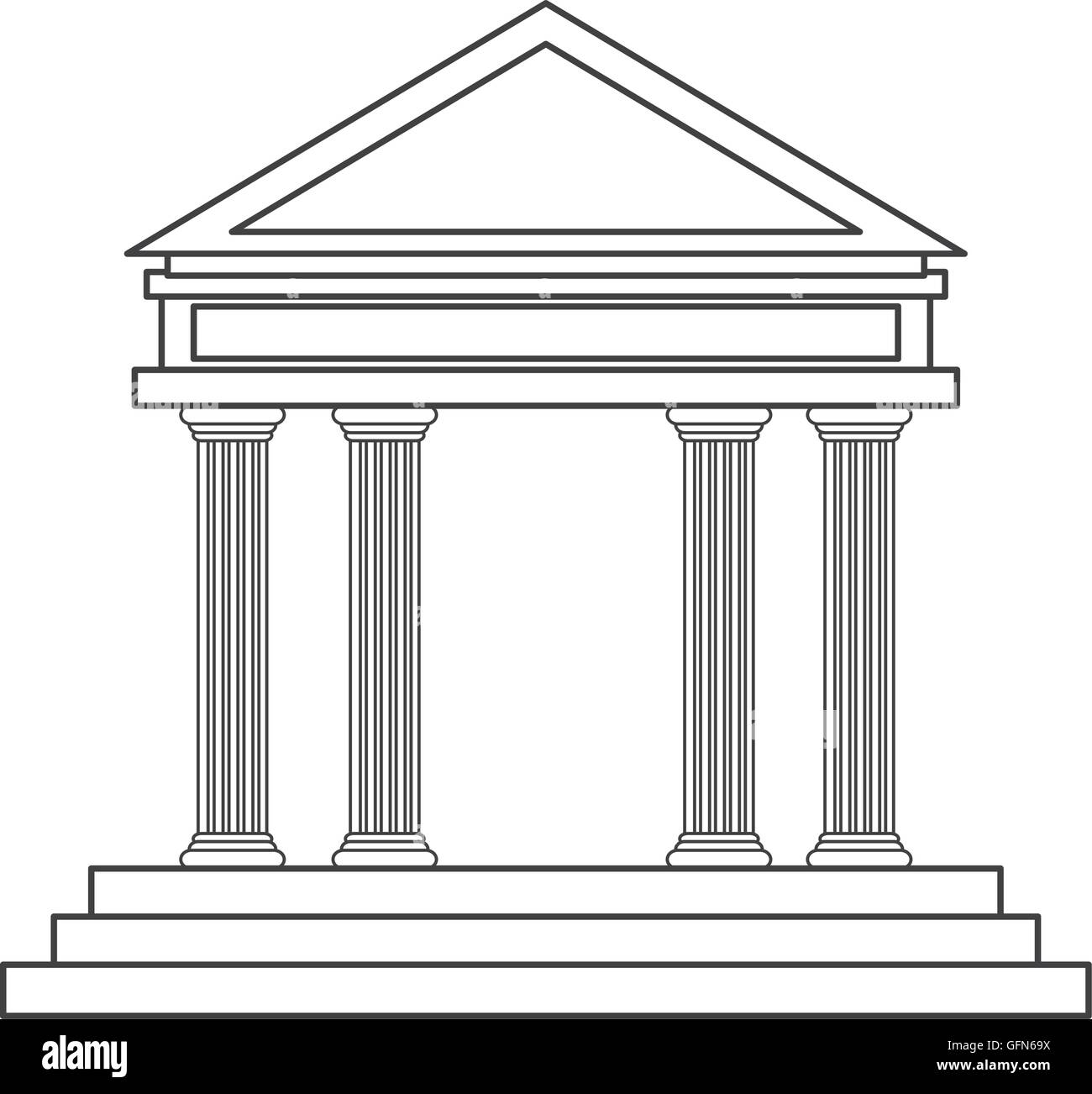 ancient greek building icon Stock Vector Image & Art - Alamy