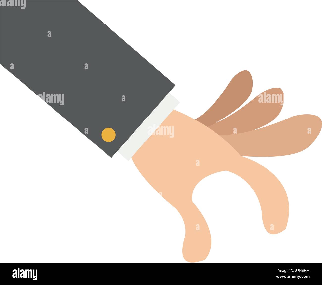 open hand icon Stock Vector Image & Art - Alamy