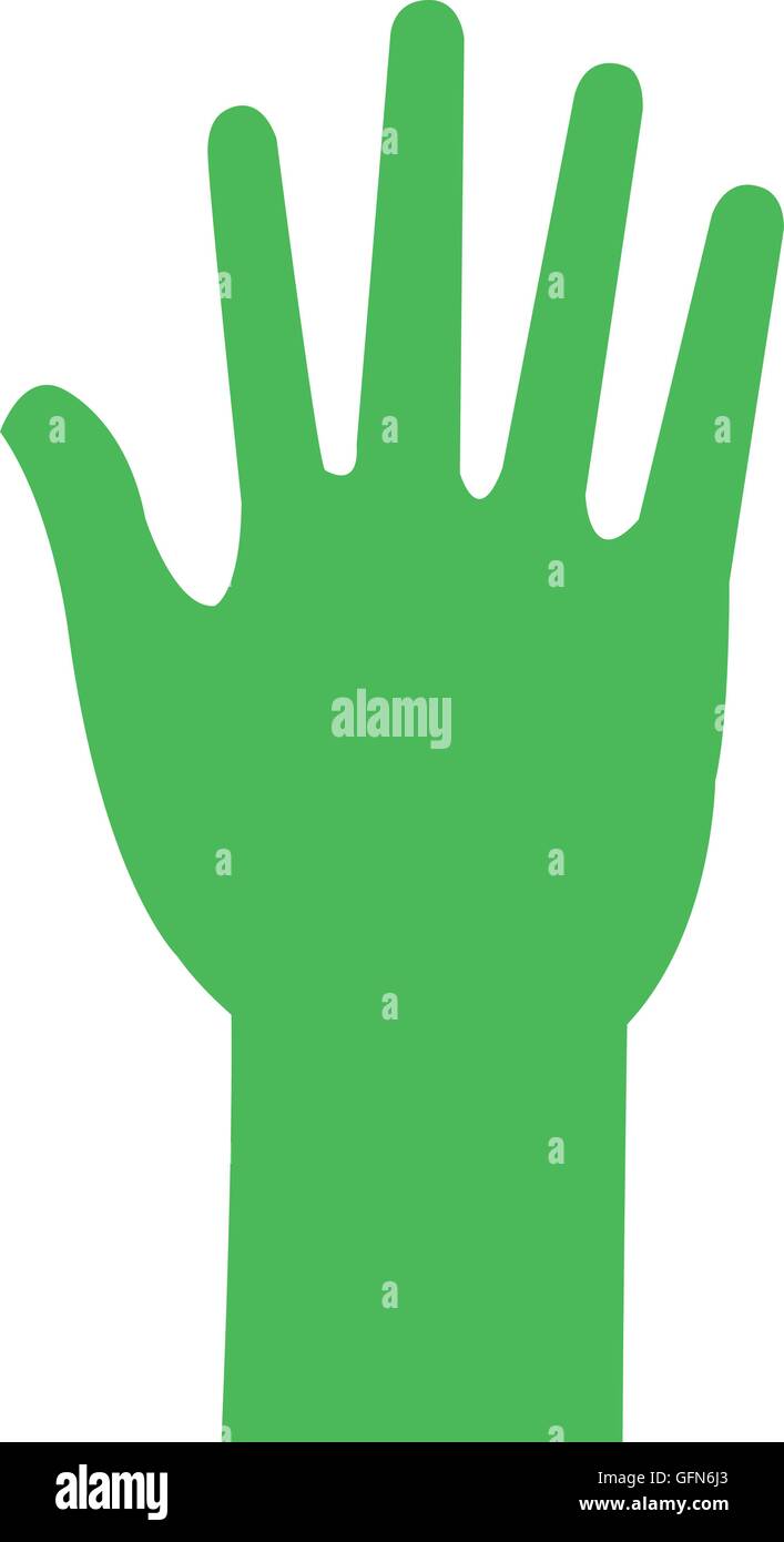 open hand icon Stock Vector Image & Art - Alamy