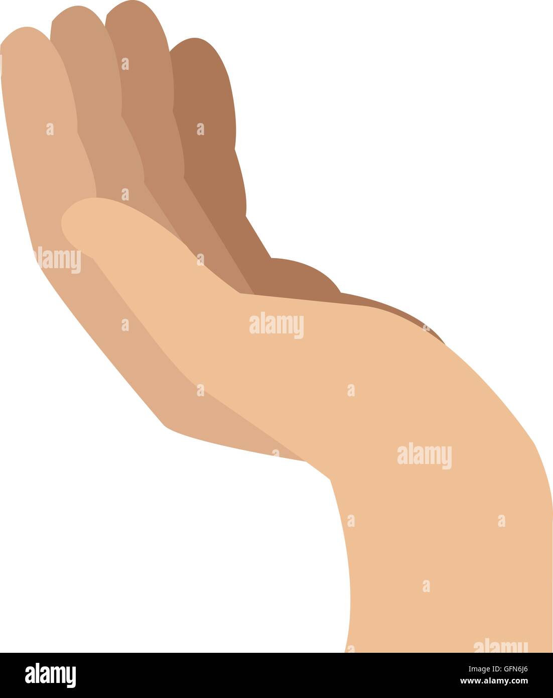 open hand icon Stock Vector Image & Art - Alamy