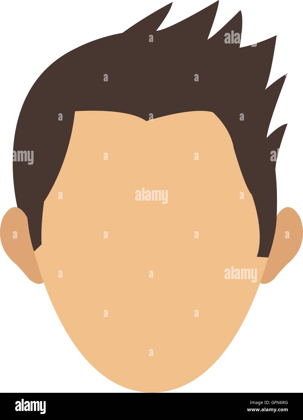 faceless head of man icon Stock Vector Image & Art - Alamy