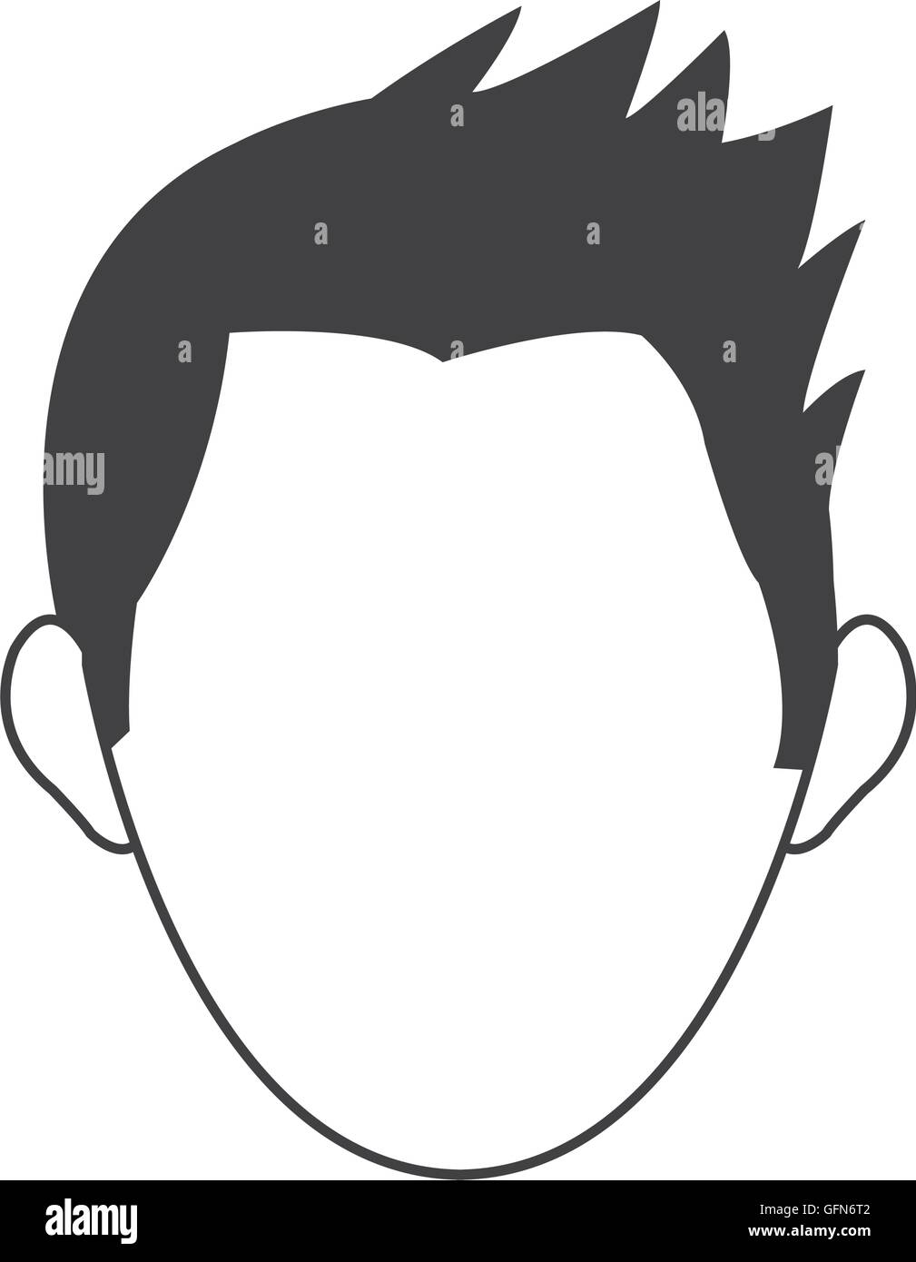 faceless head of man icon Stock Vector Image & Art - Alamy