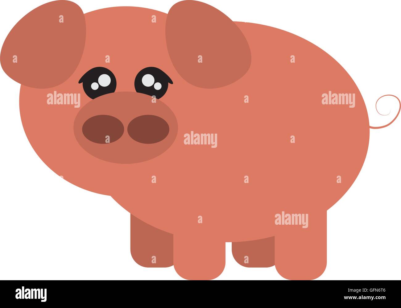 cute pig cartoon icon Stock Vector Image & Art - Alamy
