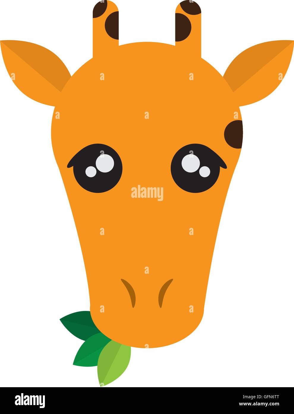 Cute giraffe cartoon icon Stock Vector Image & Art - Alamy