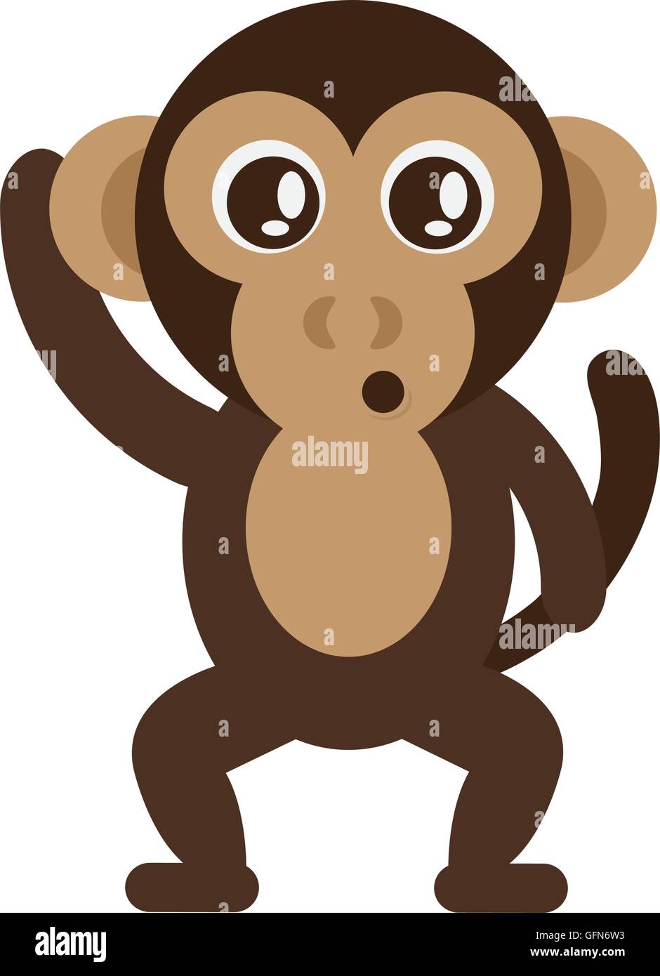 cute monkey cartoon icon Stock Vector Image & Art - Alamy