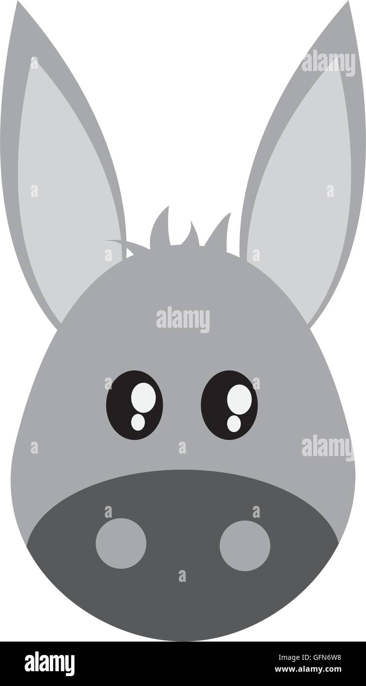 cute donkey cartoon icon Stock Vector Image & Art - Alamy