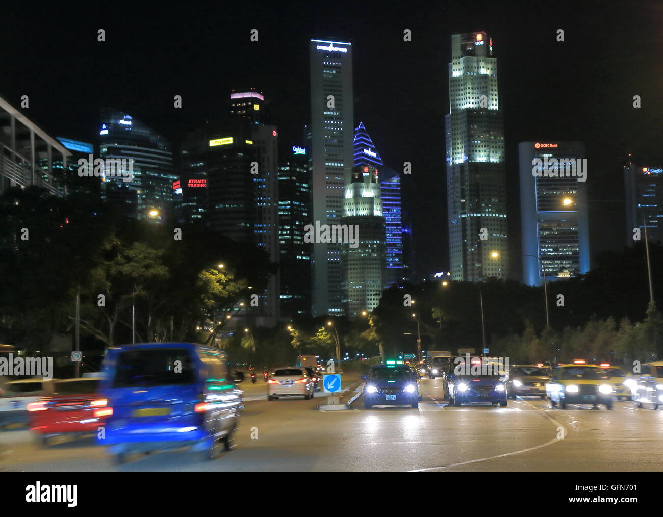 Iconic singapore skyline hi-res stock photography and images - Alamy