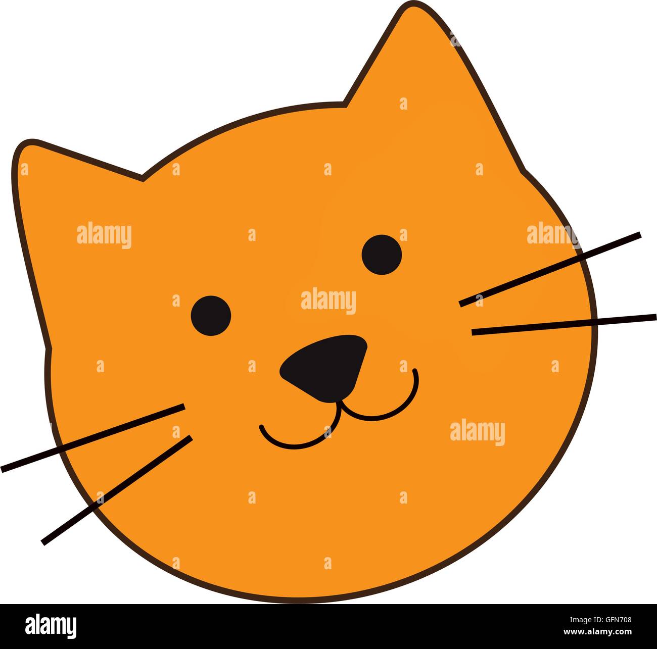 cute cat cartoon icon Stock Vector Image & Art - Alamy