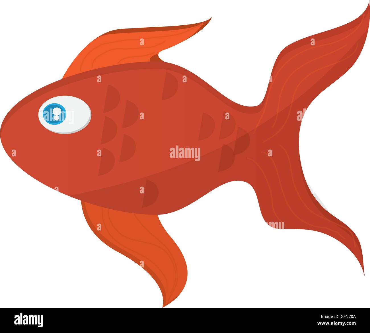 single goldfish icon Stock Vector Image & Art - Alamy