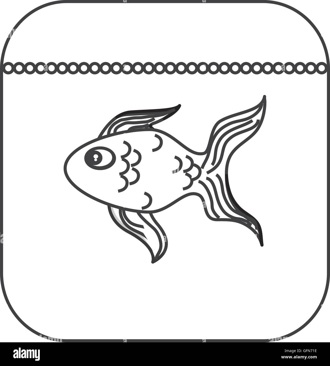 Goldfish snack Stock Vector Images - Alamy