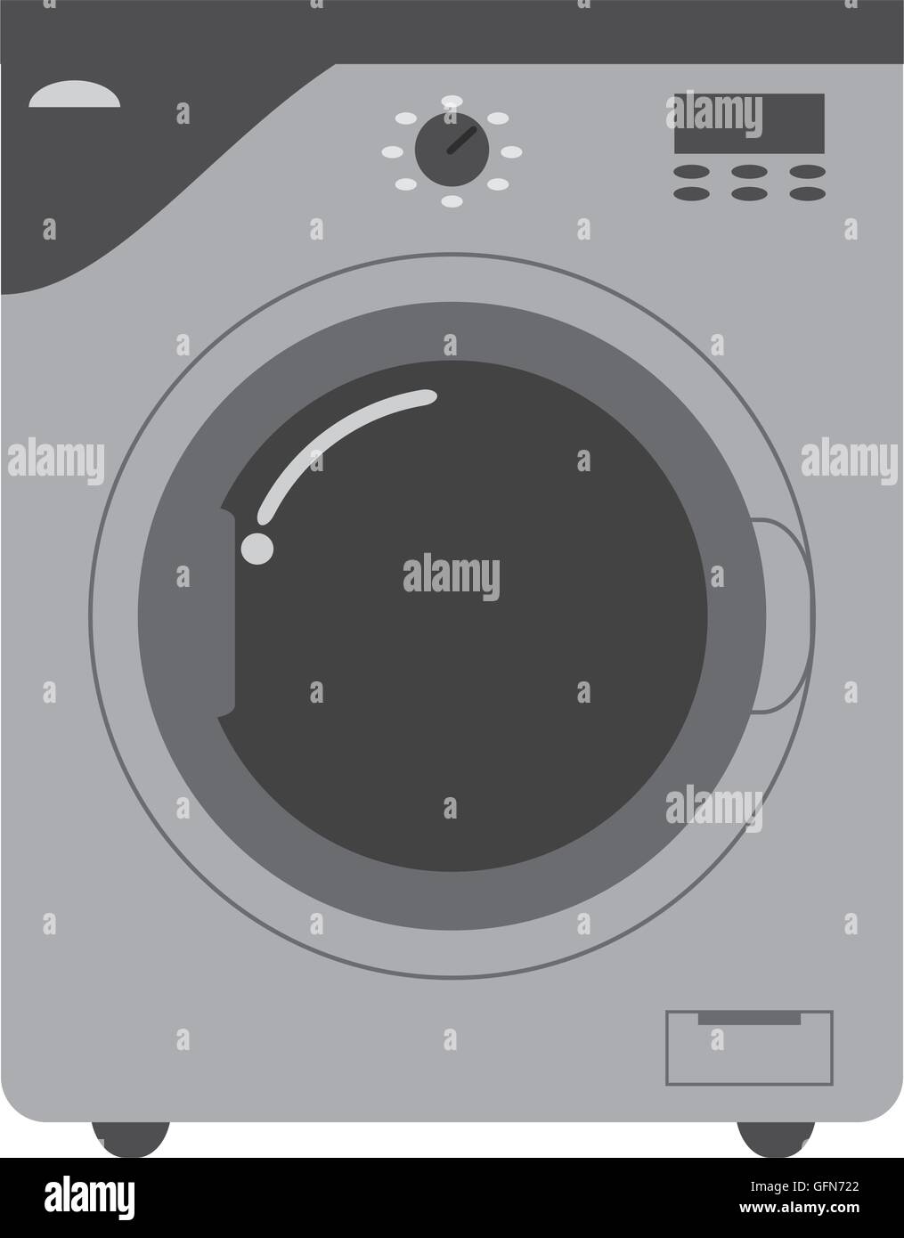 Whirlpool washing machine Stock Vector Images - Alamy